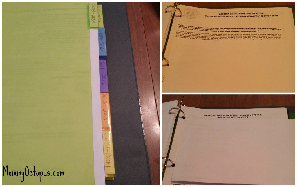 How To Organize Important Homeschool Papers